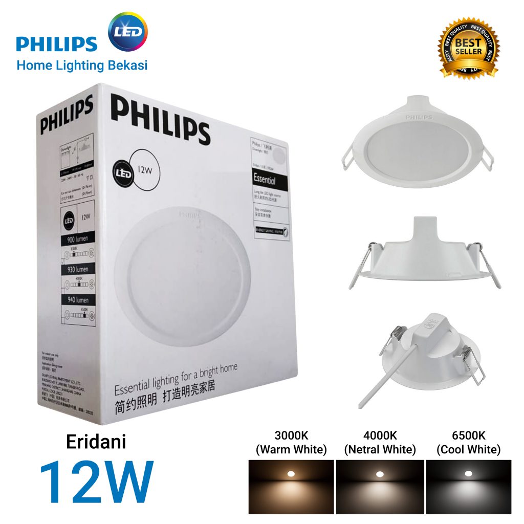 Philips Eridani LED Downlight 12W - Philips Bekasi