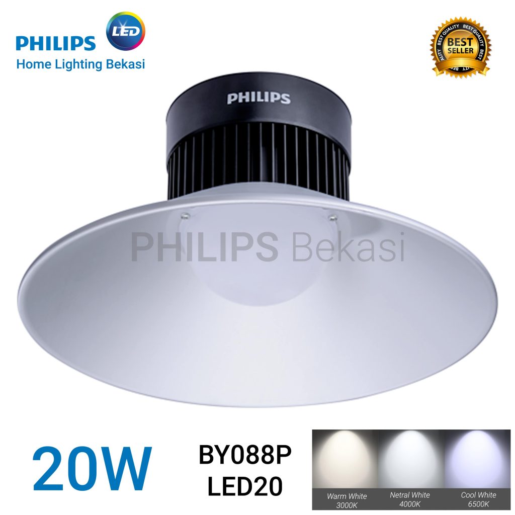Lampu Ceiling Philips HighBay BYO88P LED20 20W - Philips Bekasi