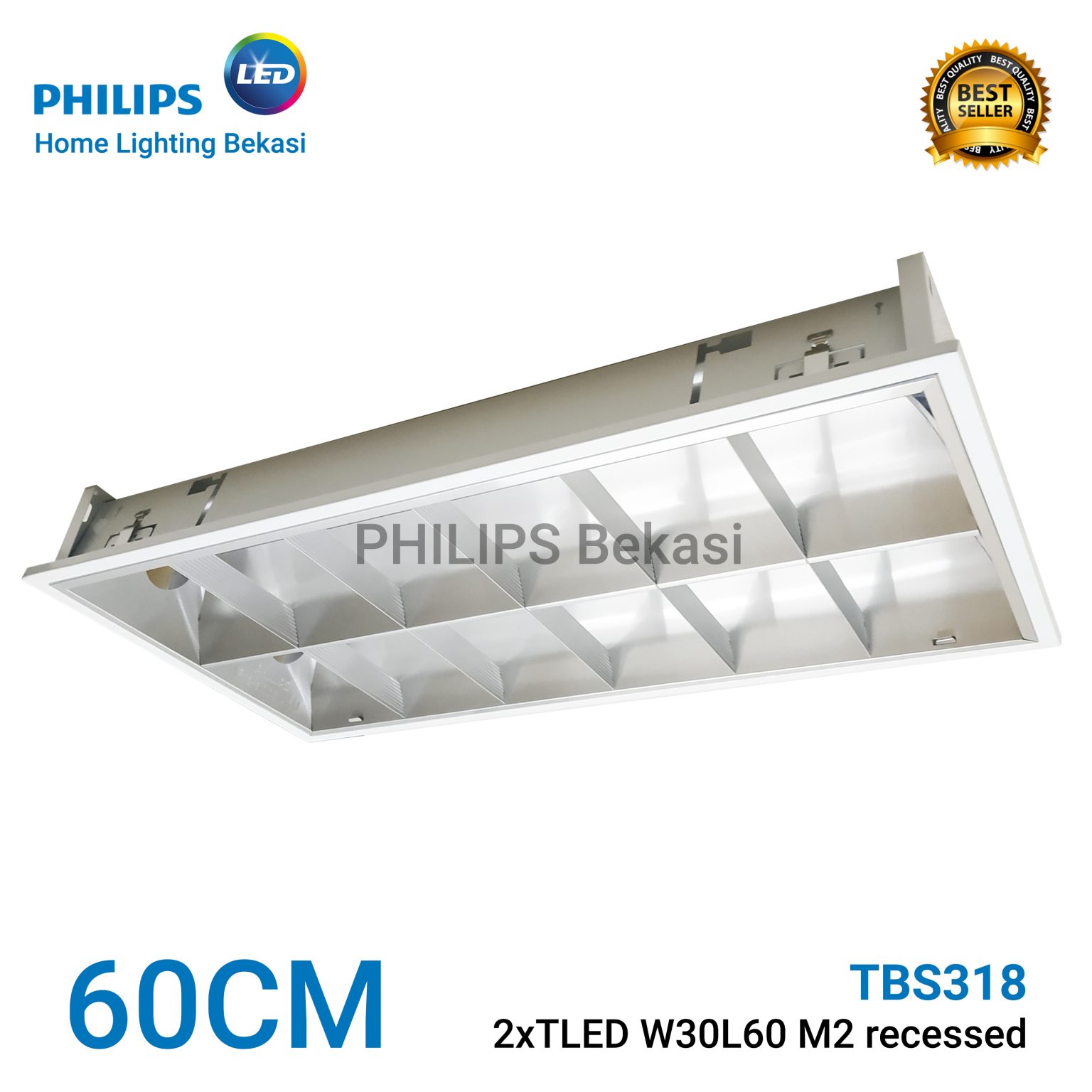 Philips TBS318 2xTLED W30L60 M2 recessedPhilips Bekasi