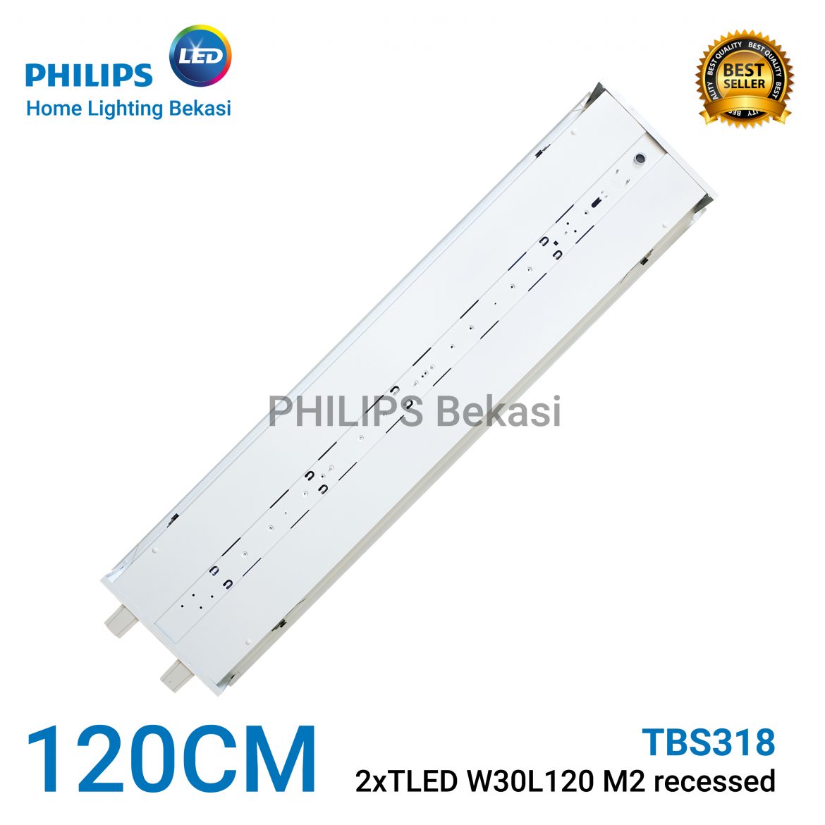 Philips TBS318 2xTLED W30L120 M2 recessedPhilips Bekasi